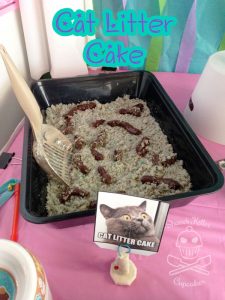 Cat Litter Cake {Crazy Cat Lady Party Idea} | Shane's Killer Cupcakes